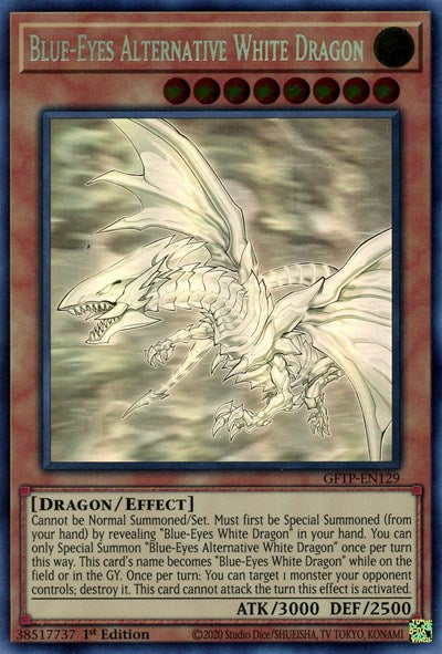 Blue-Eyes Alternative White Dragon (GFTP-EN129 - Ghost Rare) | Little ...