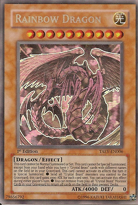 Rainbow Dragon (TAEV-EN006 - Ghost Rare) | Little Spectacles Cards ...