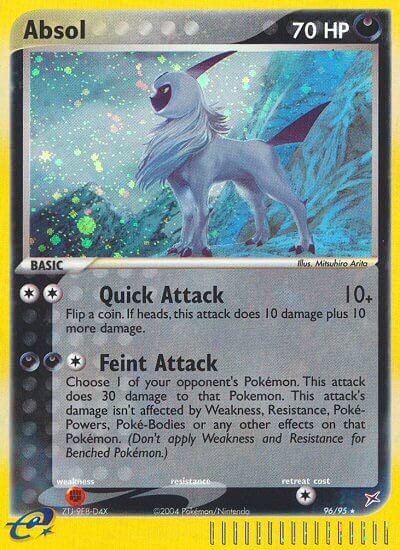 Shiny Absol Pokemon Card