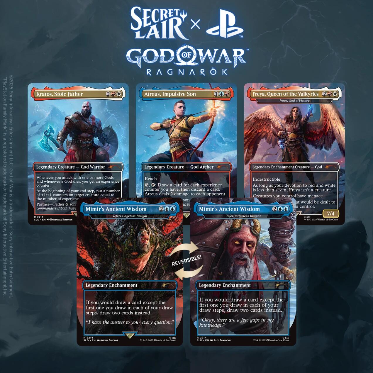 Magic the Gathering Secret Lair x God of War Vengeance Norse (Non-Foil ...
