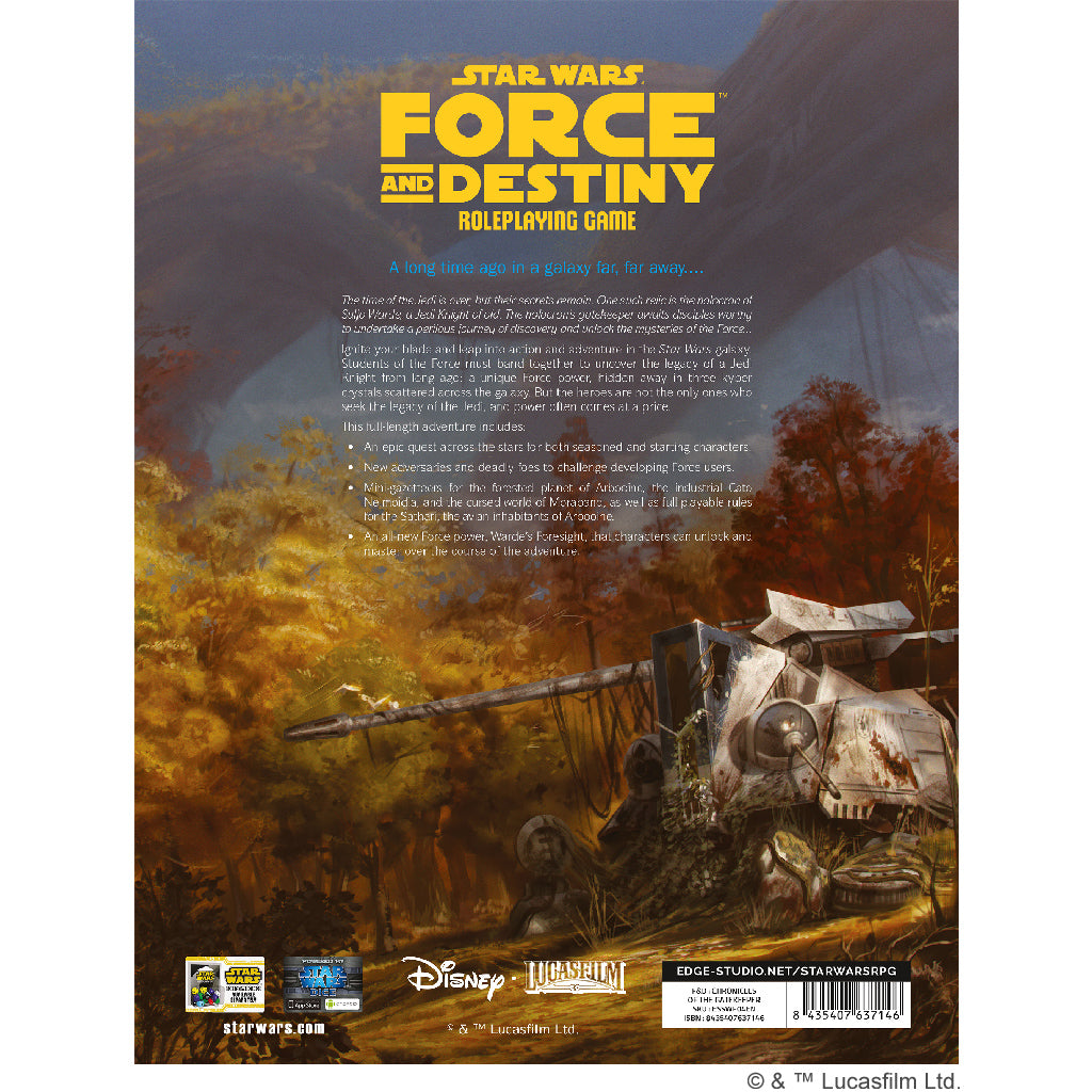 Star Wars - Force and Destiny: Chronicles of the Gatekeeper | The ...